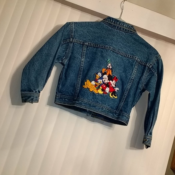 Disney | Jackets & Coats | Authentic Jean Jacket Embroidered Disney ...